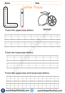 Letter Tracing Worksheets L - WorksheetForKid
