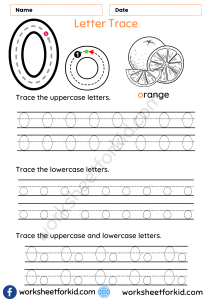 Letter Tracing Worksheets O - WorksheetForKid